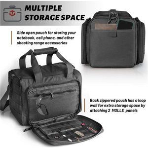 Bags | Tactical Gun Range Bag For Handguns And Ammo Shooting Duffle ...